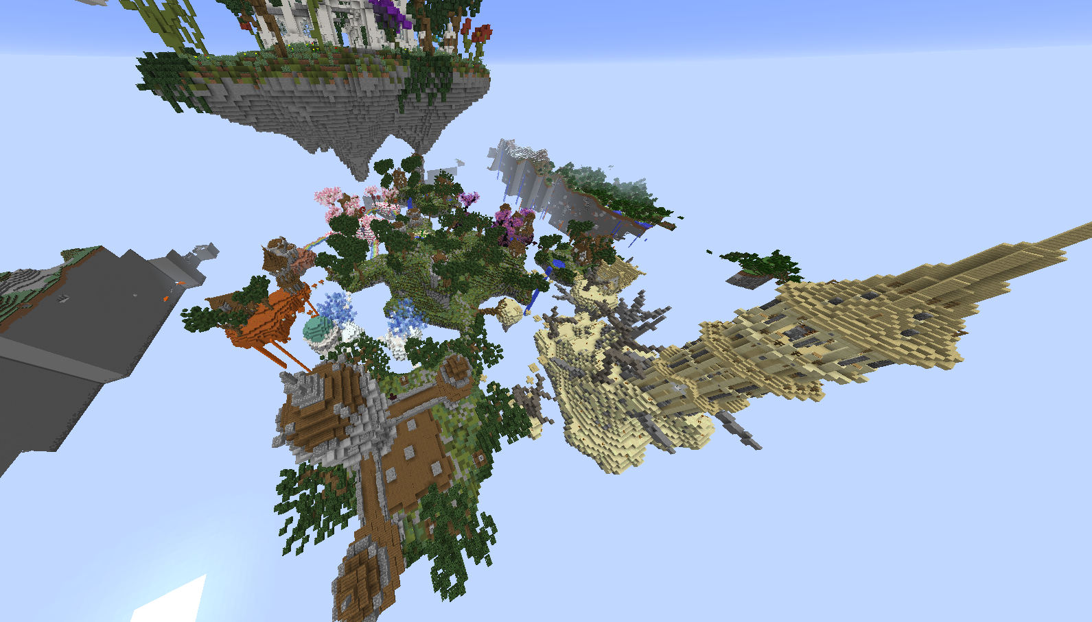 Brand new: SkyPvP/Hub w/ islands map (Schematic) | BuiltByBit (MC-Market)