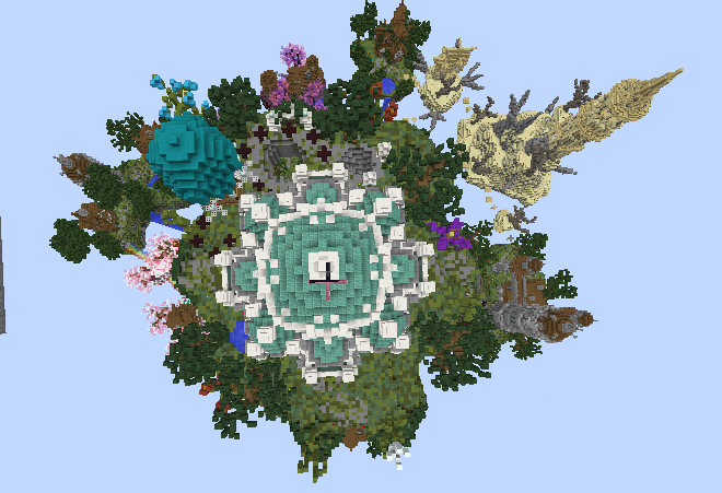 Brand new: SkyPvP/Hub w/ islands map (Schematic) | BuiltByBit (MC-Market)